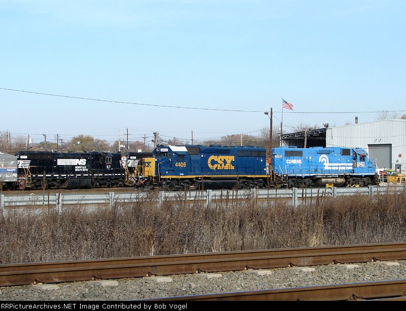 NS 57 & 5311; CSX 4406